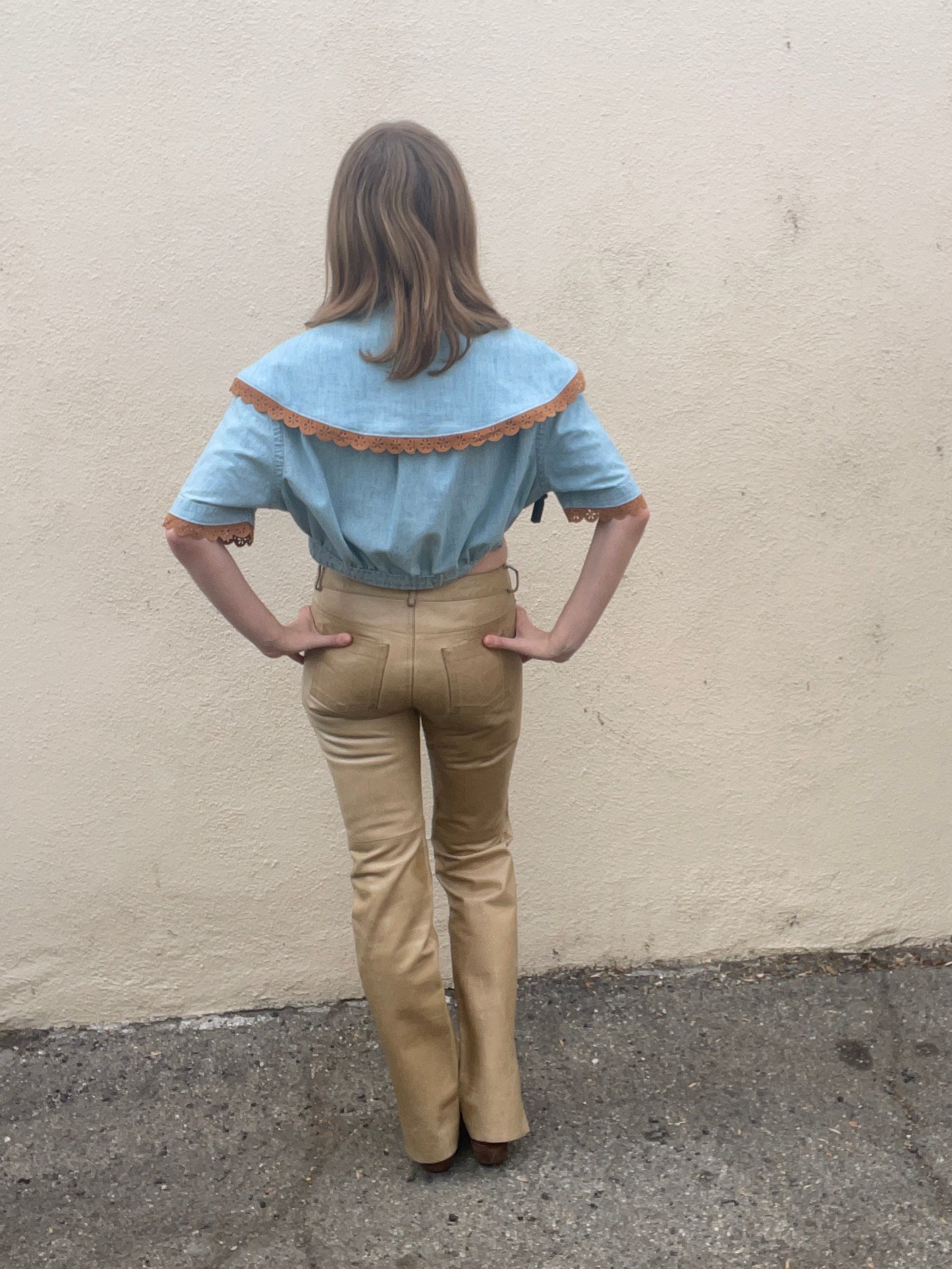 Vintage Earl Jean Tan Leather Pants – The Curatorial Dept.